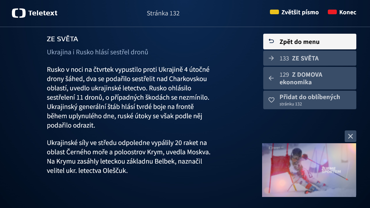 Teletext stále žije: ČT spustila novou verzi hybridní aplikace Teletext ...